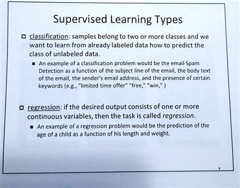 Supervised Learning Types Classification Samples Belong To Two Or More Classes And We Want To