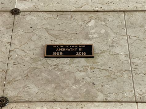 Rev Ralph David Abernathy Iii 1959 2016 Find A Grave Memorial