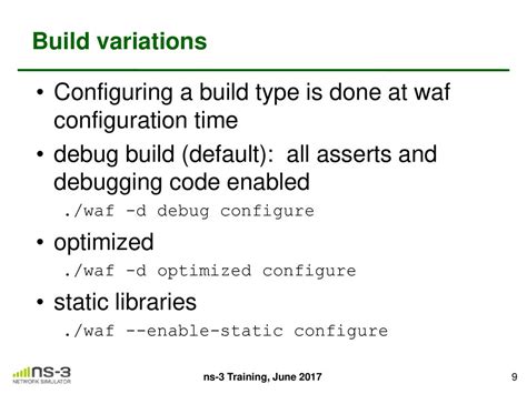 Ns 3 Waf Build System Ns 3 Annual Meeting June Ppt Download