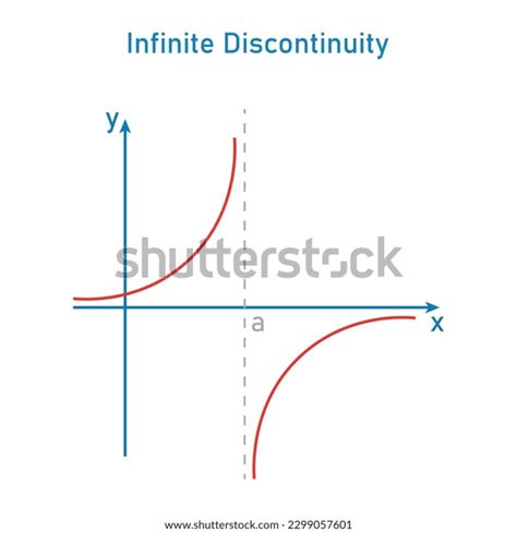 Types Discontinuity Function Infinite Discontinuity Limits Stock Vector