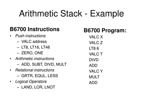 ppt burroughs stack machines powerpoint presentation free download id 1808025