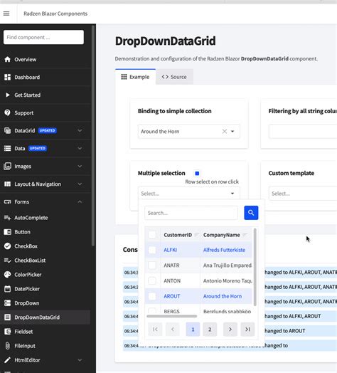 Multiselect In Dropdowndatagrid Non Working Radzenblazor Components