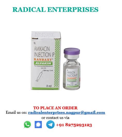Amikacin 250mg Injection 250 Mg 2ml At ₹ 65 Vial In Nagpur Id 2851037351362