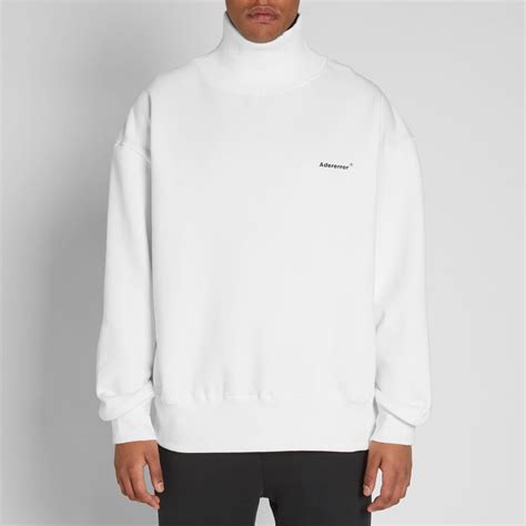 Ader Error Turtle Neck Logo Sweat Ivory End Us