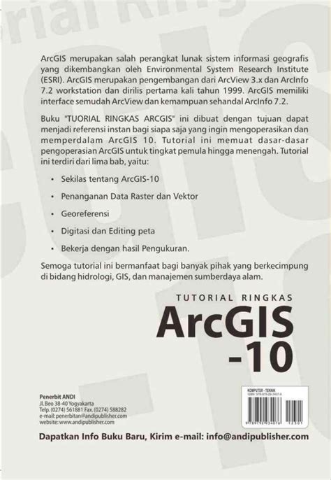 Jual Buku Tutorial Ringkas Arcgis 10 Cd Di Seller Buku Id Karang Tengah Kab Tangerang Blibli