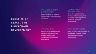 React JS In Blockchain Development Pptx