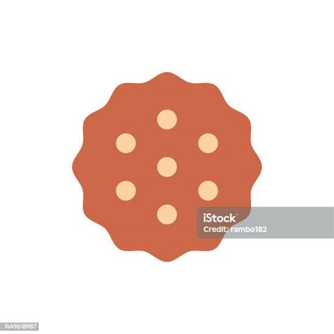 크리스마스 쿠키 플랫 디자인 스타일 벡터 아이콘입니다 완벽한 픽셀 모바일 및 웹용 갈색에 대한 스톡 벡터 아트 및 기타 이미지 갈색 건강관리와 의술 달콤한 음식