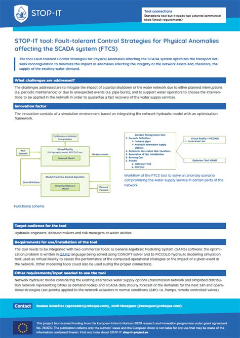 Factsheet Fault Tolerant Control Strategies For Physical Anomalies Ftcs Stop It