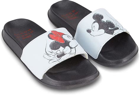 Disney Adult Shoes Minnie And Mickey Mouse Slides Comfort Sandals
