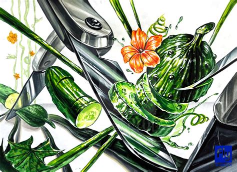 홍대플라이미술학원 기초디자인 4절4시간 학생평소작 시험작 그림 디자인 그림 오이