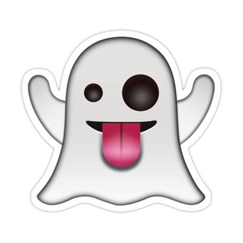 Ghost Emoji Sticker For Sale By Stamus Emoji Stickers Emoji Art Emoji