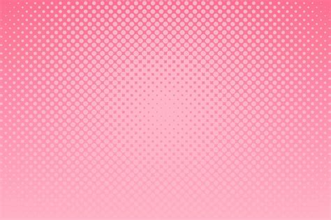 Pink Pop Art Background With Halftone Dots In Retro Comic Style Vector
