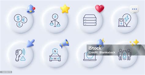 서버 차별 및 전자 온도계 라인 아이콘 웹 앱의 경우 인쇄 벡터 3차원 형태에 대한 스톡 벡터 아트 및 기타 이미지 3차원 형태 경제 과학 Istock