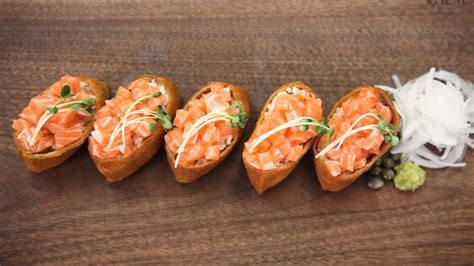 초간단 생연어 유부초밥