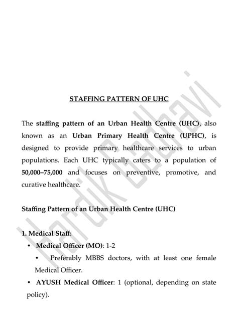 Staffing Patterndocxcommunity Health Nursing Docx