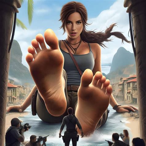 Giantess Lara Crofts Feet By Dalbrad On Deviantart