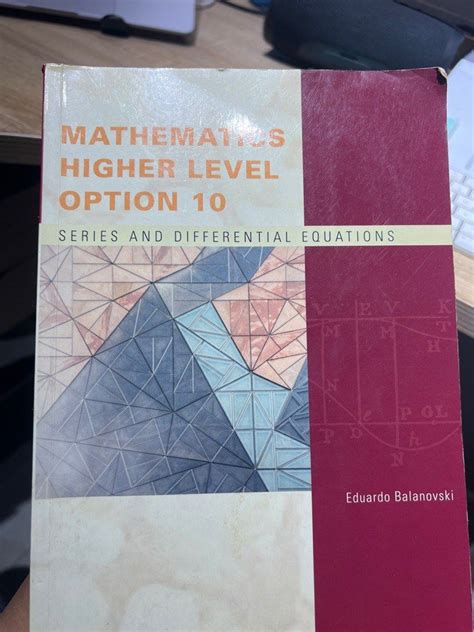 Math IB Series Differential Equations Hobbies Toys Books Magazines Textbooks On