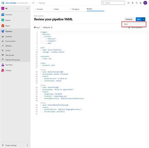 Business Central Build Pipeline On Microsoft Hosted Agent