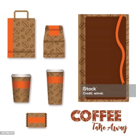아이덴티티 디자인 벡터 일러스트 레이 션을 모의 커피 숍 0명에 대한 스톡 벡터 아트 및 기타 이미지 0명 가방 가을 Istock