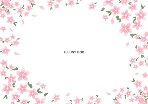 無料イラスト さくらのフレーム