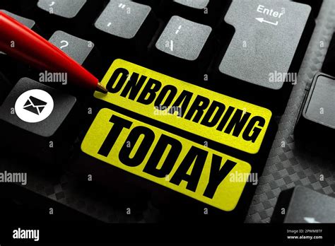 Conceptual Display Onboarding Internet Concept Action Process Of Integrating A New Employee
