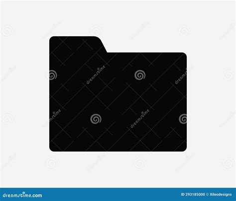 Folder Flat Icon Blank Portfolio Binder File Document Computer App Web Business Office Note Work