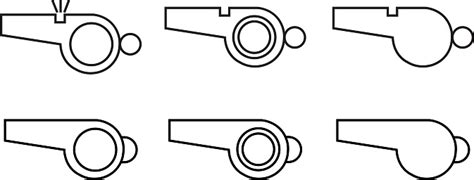 심판 휘슬 라인 아이콘 설정 스포츠 축구 피트니스용 장비 소리 부는 도구 트레이너 경찰 인명 구조원 근무 및 심판 벡터에 대한 액세서리는 투명한 배경에 고립되어 있습니다