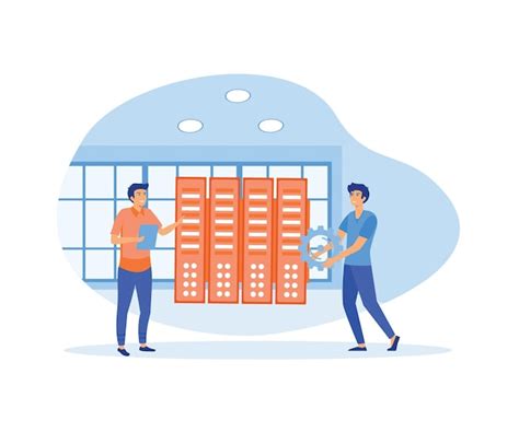 Premium Vector Big Data Job People Idea Of Information And Analysis