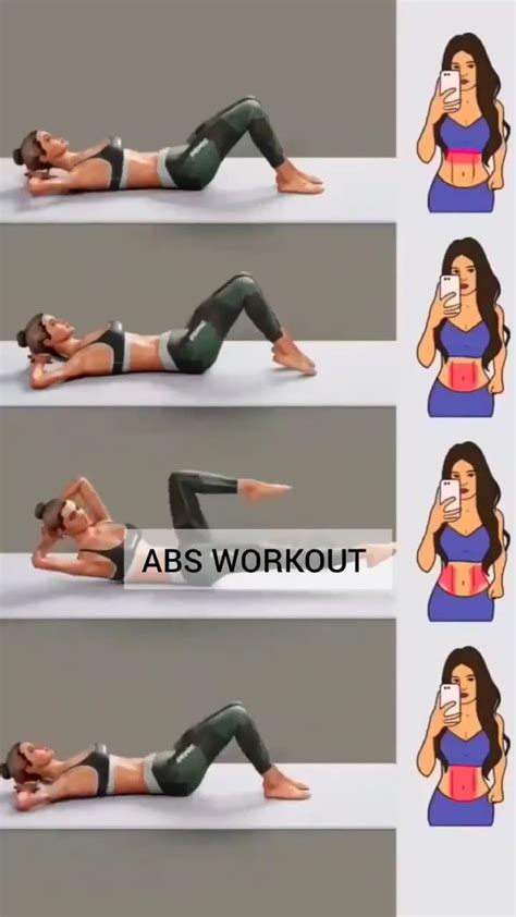 Simple And Easy Abs Workout At Home In 2024 Abs Workout Workout