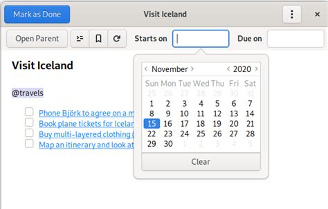 Setting Task Start Date And Due Date