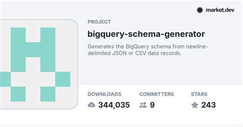 Bigquery Schema Generator Ecosystem Directory Marketdev