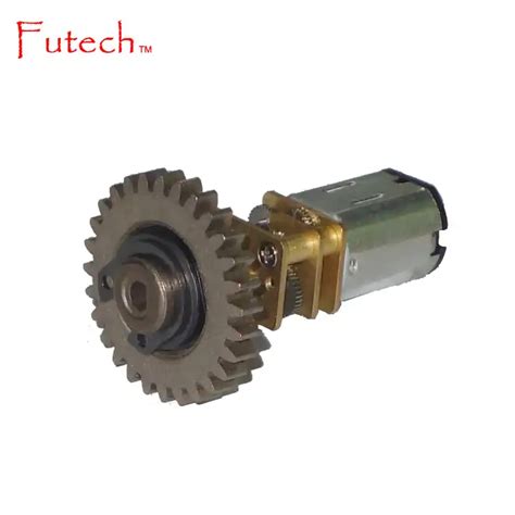 6v Dc Micro Gear Motor With Pinion Gear Futech Ft 12fgmn20