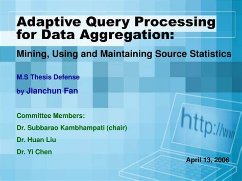 Ppt Adaptive Query Processing For Data Aggregation Powerpoint Presentation Id1828580