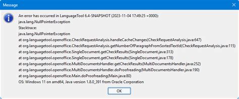 Lo Add On Null Pointer Exception On Nightly 2023 11 04 · Issue 9612
