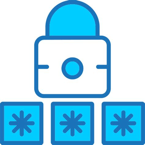 Password Generic Blue Icon
