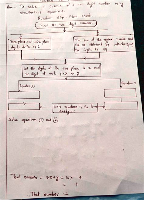 to solve puzzles of two digits number using simultaneous equations