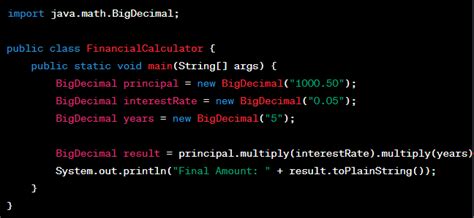 Bigdecimal Vs Double Precision For Financial Accuracy