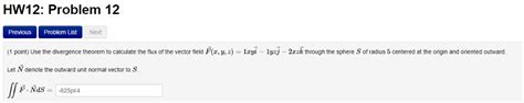 Solved HW12 Problem 12 PreviouS Problem List Next 1 Point Chegg Com