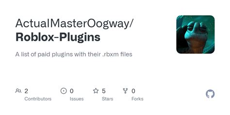 Github Actualmasteroogwayroblox Plugins A List Of Paid Plugins With
