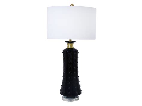 Black Glass Table Lamp 32h Steinhafels