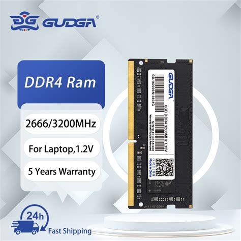 Gudga Ddr4 Memoria Ram 4gb 8gb 16gb 32gb Memory Ram 3200mhz Sodimm 12v
