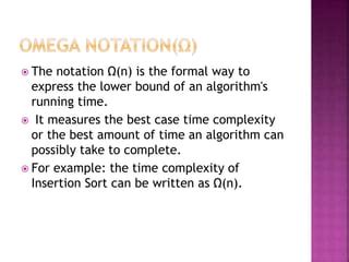 Asymptotic Analysis In Data Structure Using C PPT