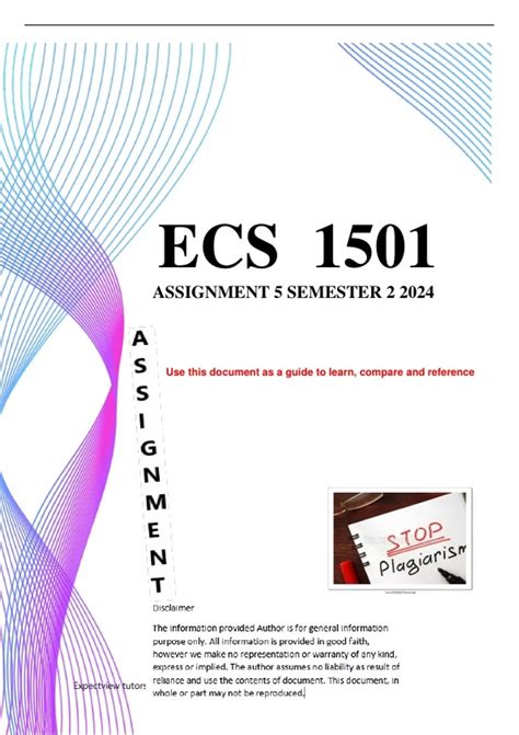 Ecs1501 Assignment 5 Semester 2 2024 Economics Ia Ecs1501 Stuvia Sa