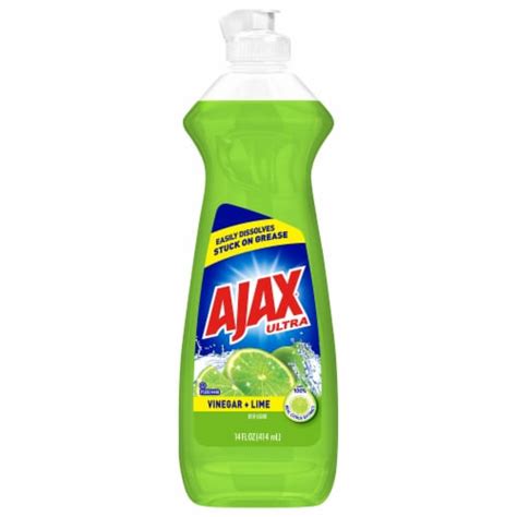 Ajax Ultra Bleach Alternative Lime Liquid Dish Soap 14 Fl Oz QFC