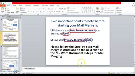 Word Mail Merge Rules