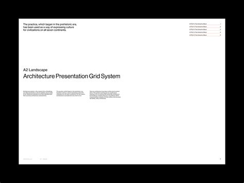 A2 Presentation Grid System For Indesign Behance