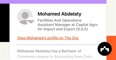 Mohamed Abdelaty Facilities And Operations Assistant Manager At