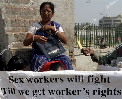 Indian Sex Workers During Protest Rally Editorial Stock Photo Stock Image Shutterstock