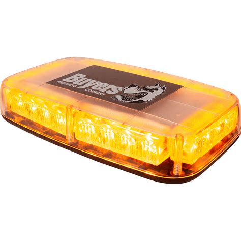 Buyers Products 11in Rectangular Multi Mount Amber LED Mini Light Bar Light Type LED Color