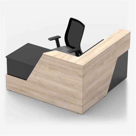 Solide Reception Desk L Shape By